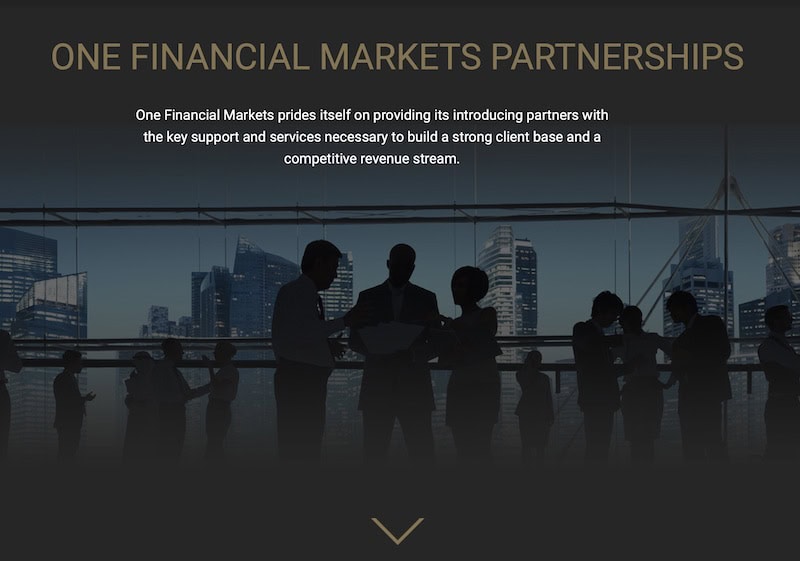 One Financial Markets Announces Lucrative Partnership Opportunities ...