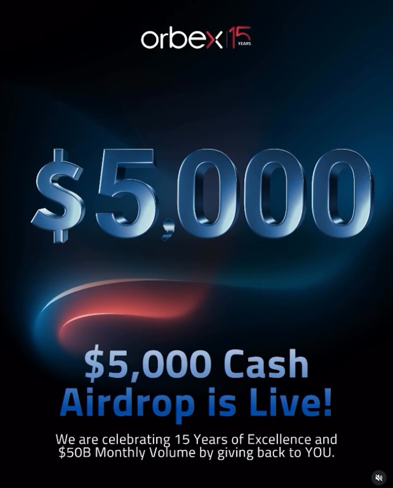 Orbex Marks 15th Anniversary With $5,000 Cash Airdrop Promotion for ...